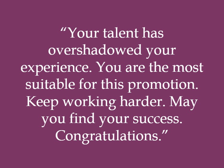 100 Congratulations on Promotion Messages All the Best – Page 2 of 2 ...